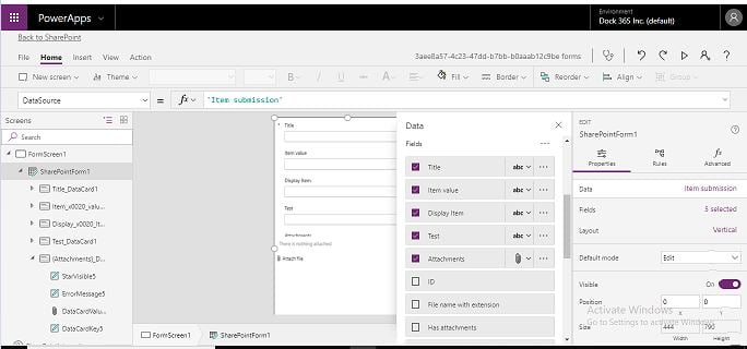 How to Create a PowerApp using SharePoint List?